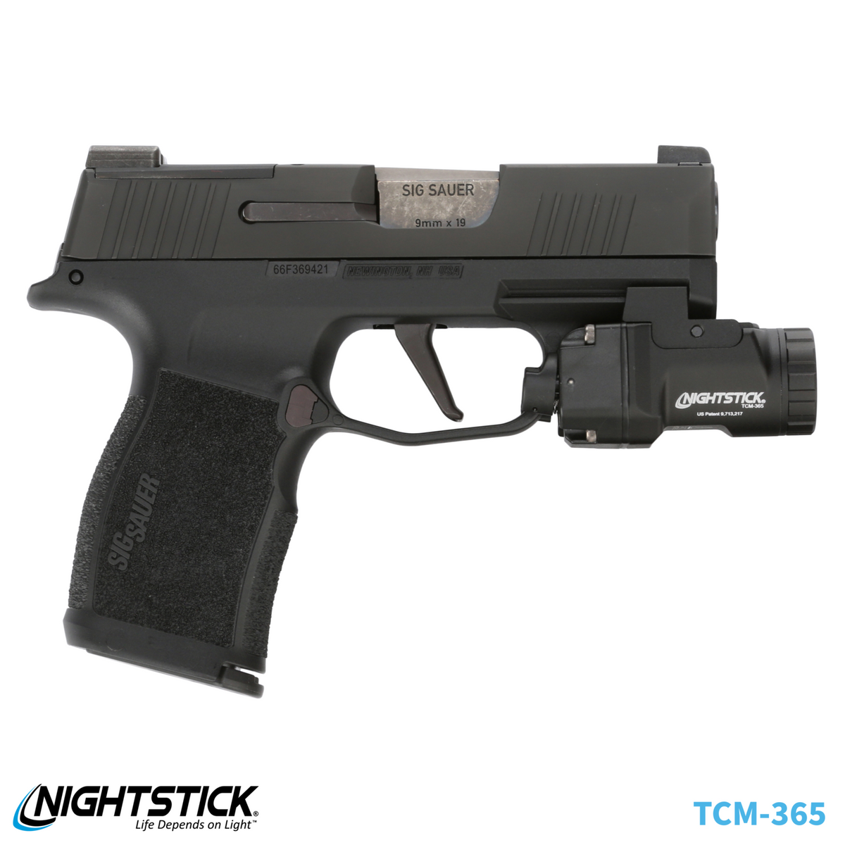 TCM-365: Subcompact Weapon-Mounted Light for Sig Sauer® P365...
